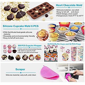 Cake Decorating Kits 567 PCS Baking Set with Springform Pans Set, Rotating Turntable, Decorating Tools, Cake Baking Supplies for Beginners and Cake Lovers