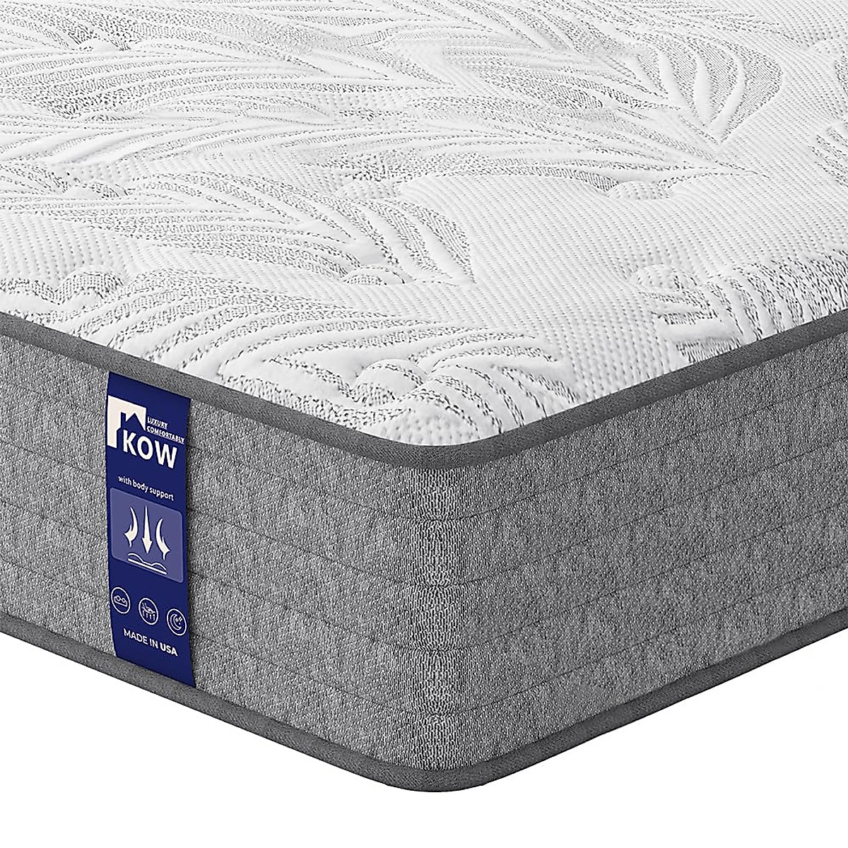 Twin Mattress, 12 Inch Memory Foam Hybrid Mattress, Twin Size Mattress in a Box with Strong Edge Support, Pressure Relief, Medium Firm, CertiPUR-US (12 INCH, Twin)