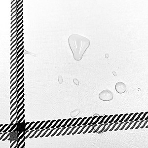 SimpleLife4U Black Striped Furniture Paper Peel & Stick White Grid Shelf Drawer Liner Cover Furnitures 17.8 Inch by 9.8 Feet