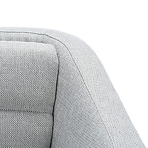 Safavieh Couture Home Collection Belladonna Mid-Century Light Grey Upholstered Living Room Bedroom Foyer Loveseat Settee SFV4525A