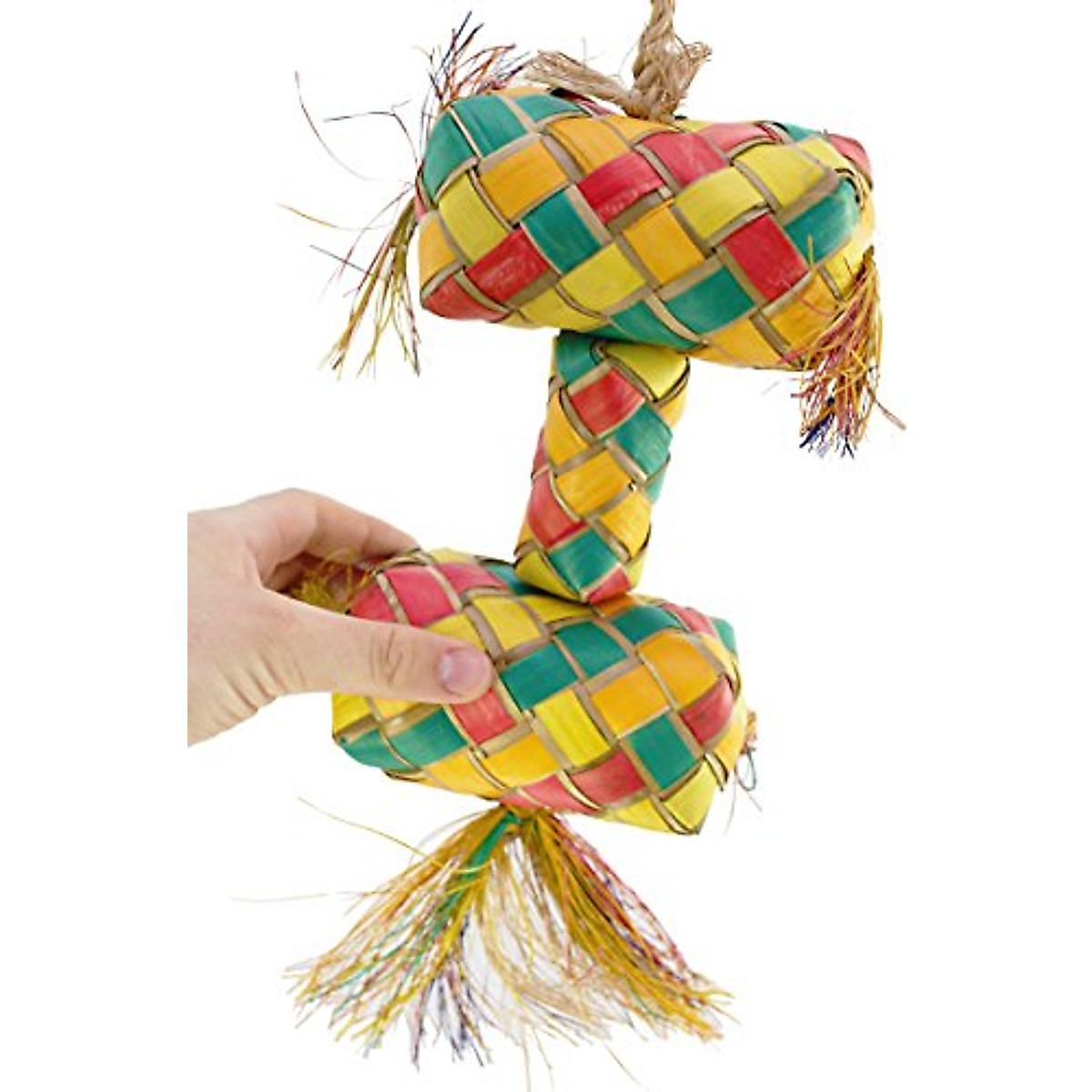 03421 Extra Large Stacked Pinata Bird Toy Cage Toys Cages Foraging Chew Shredder.