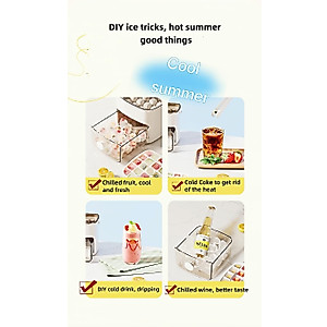 Portable Ice Maker, Countertop Ice Cube Machine with Clear Window, White