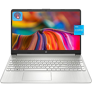 HP 2023 Newest Laptop, 15.6" Touchscreen Display, Intel Core i3-1115G4, 16GB RAM, 512GB SSD, Fast Charge, Intel UHD Graphics, Wi-Fi, Bluetooth, Webcam, Thin & Portable, Windows 11 Home in S Mode