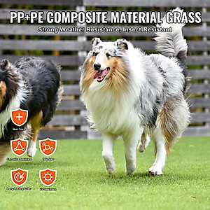 VEVOR Artifical Grass Tiles Interlocking Turf Deck Set, 9 Pack - 12"x12", Synthetic Fake Grass Self-draining Mat Flooring Decor Pad, Perfect for Multi-Purpose Indoor Outdoor Entryway Scraper Dog Mats