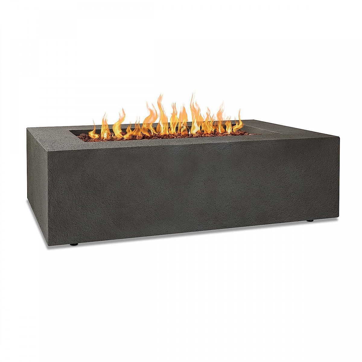 Lakeview Villa Flora 50-Inch Rectangle Natural Gas Fire Pit Table - Glacier Gray - SC-9750NG-GLG