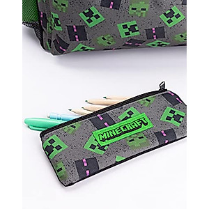 Minecraft Backpack Set Kids 4 Piece Villains Lunch Box Water Bottle Pencil Case Set