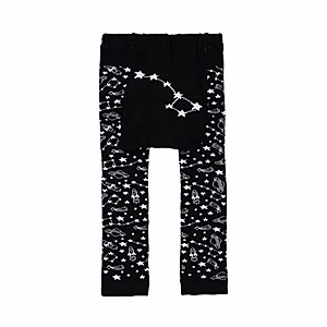 Doodle Pants Space Collection 3M-24M Toddler Boys, Girls & Baby Legging (Constellations Legging, S (3M-12M))