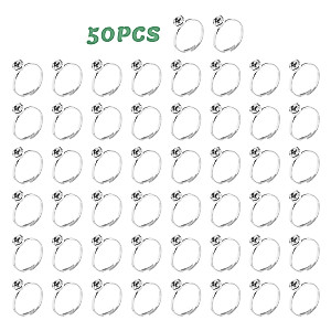 Don't Say Bridal Games, Put A Ring On It Bridal Shower Games,50 Metal rings, Bridal Shower Decorations, Bachelorette Party Games, Wedding Shower Supplies-DSB01