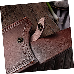 Wide Knives Protector Kitchen Leather Case Meat Cleaver Leather Blade Cover Kitchen Cleaver Sleeve Pocket Protector Holder Leather Storage Covers Home Supply