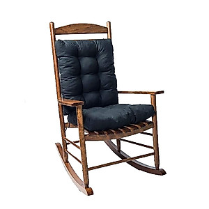 SEAHOME Rocking Chair Cushion Pad, 2 Piece Indoor/Outdoor Rocking Chair Cushions Set Non-Slip Overstuffed Patio Chair Cushion