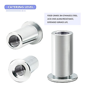 Ytpoools 3220 Bearing Sleeves Stainless Steel 3 Pack, Fits Grindmaster Crathco 3220, D & E Series Beverage Dispenser Juicer Bubbler Type Cold Beverage Spray Machines D15, D25, D25-4, D35, D35-4