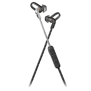 Plantronics BackBeat FIT 300 Sweatproof Sport Earbuds, Wireless Headphones, Black/Grey (Renewed)