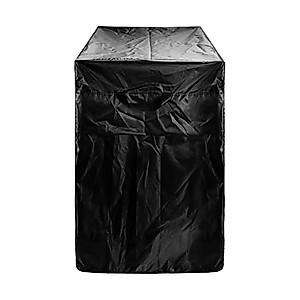 QWORK Rolling Cooler Cart Cover, Waterproof 80 Quart Oxford Patio Ice Chest Protective Covers, 36L x 20W x 34H inch, Fits Most Patio Ice Chest Party Cooler, Outdoor Beverage Cart Cover, Black