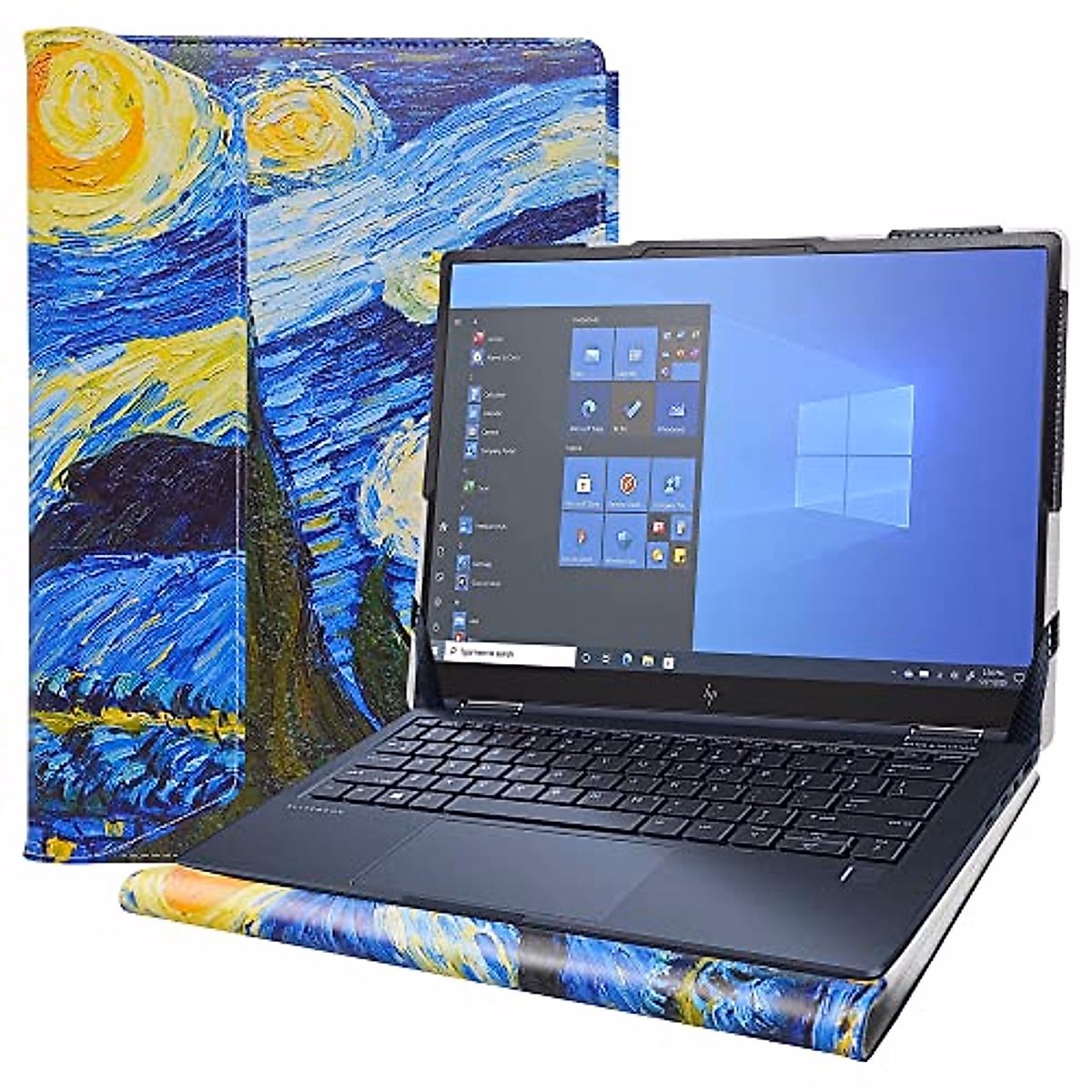 Alapmk Protective Case for 13.5" HP Spectre x360 14-eaXXXX 14-efXXXX 14-ea0023dx 14t-ea000/HP Elite Dragonfly G3 & Case for ASUS ROG Flow X13 GV301RC[Not fit HP Elite Dragonfly G1 G2],Starry Night