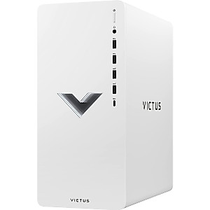 HP Victus 15L Gaming Desktop Computer Intel 12-core i7-12700F Processor 32GB RAM 1TB SSD Geforce RTX 3060 Ti 8GB Graphic with LHR Bluetooth USB-C Win11 White + HDMI Cable