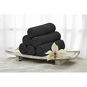 Softolle Premium Wash Cloths - 100% Combed Ring Spun Cotton WashCloth - Pack of 12 Luxury Washcloths – Ultra Soft Face Towels - Highly Absorbent Wash Cloth for Face- 13" x 13" Inches (Grey)