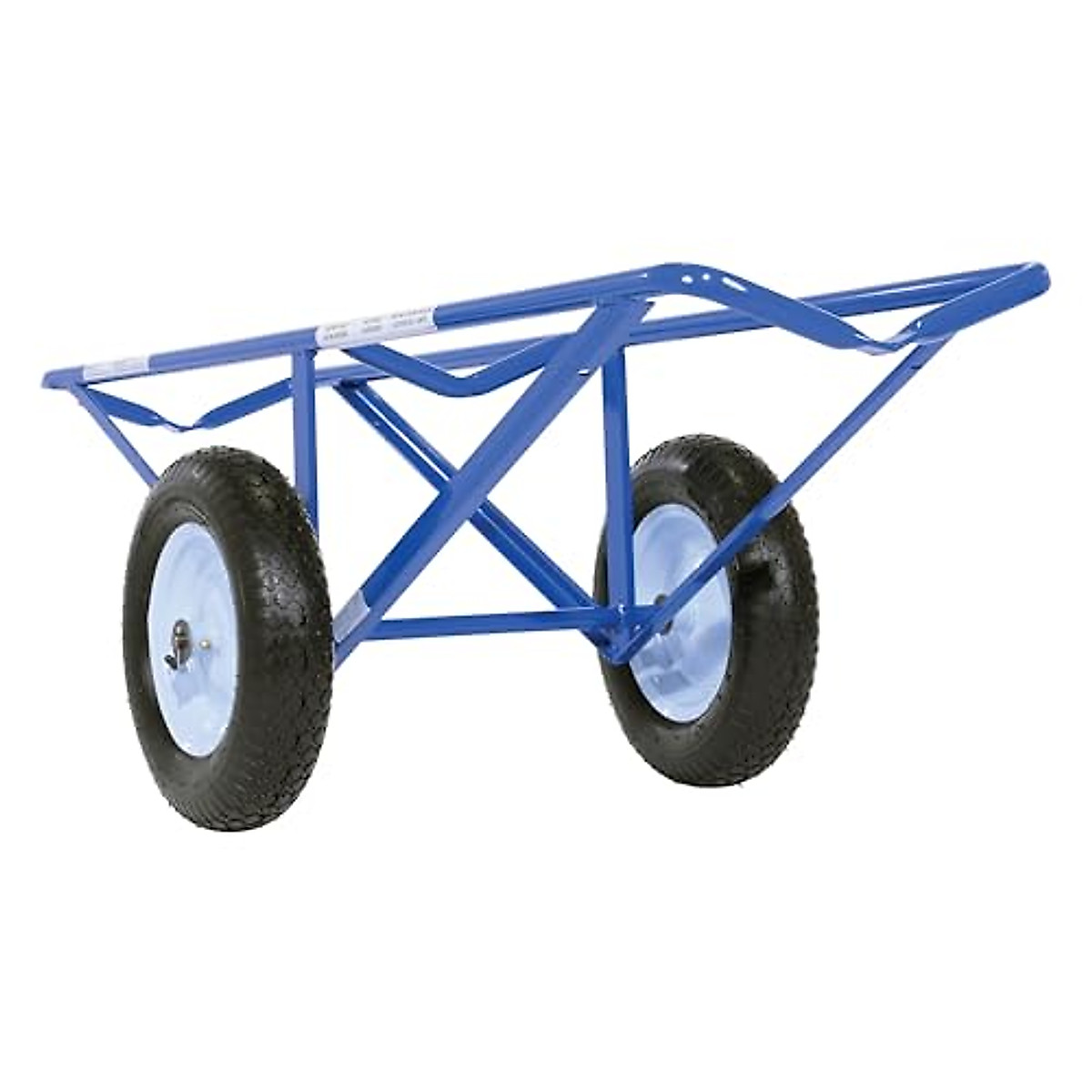 Vestil CARPET-45 Portable Carpet Dolly with Fully Pneumatic Wheels, 500 lbs Capacity, 60" Length x 26" Width x 20" Height, Platform Width (in.) 14-11/16.