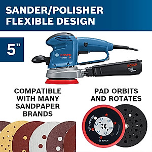 BOSCH GEX33-5N 5 In. Multi-Hole Random Orbit Sander/Polisher