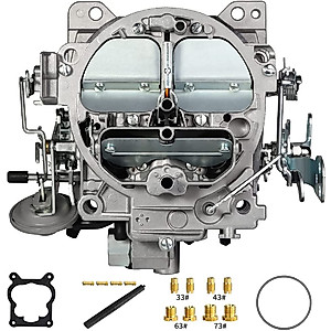 4 Barrel Carburetor Carb For 1901R Rochester Quadrajet 4MV Chevy 1966-1973 - Summit Jegs Divorced Choke 1901-GG 4-BBL, Replace for Corvettes 1975-1979 750 CFM Vacuum Secondary Durable