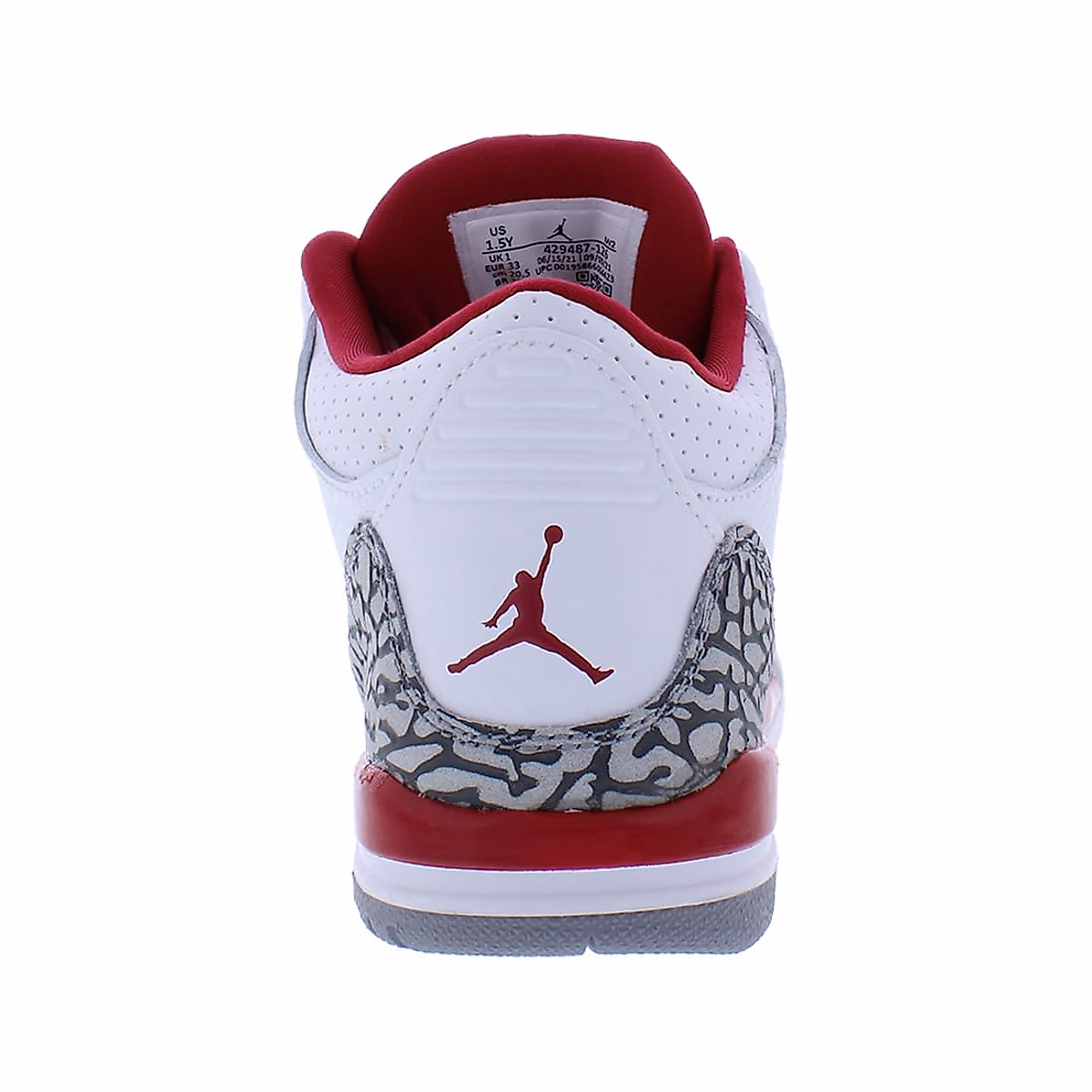 Jordan Preschool Air Jordan 3 PS 429487 126 Cardinal - Size 2.5Y
