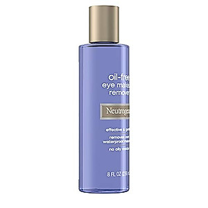 Neutrogena Gentle OilFree Eye Makeup Remover Cleanser for Sensitive Eyes NonGreasy Remover Removes Waterproof Mascara Dermatologist Ophthalmologist Tested, 8 Fl Oz