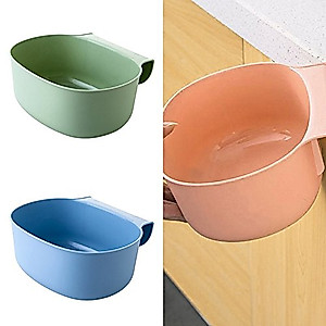 angel3292 Over The Cabinet Door Hanging Waste Basket,Hanging Garbage Waste Bin Trash Barrel Storage Container Trash Can Storage Basket Green