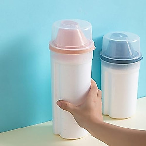 lasenersm 2 Pieces Laundry Detergent Dispenser Washing Powder Container Laundry Soap Dispenser Laundry Powder Detergent Storage Box Rice Container Cereal Container Grain Container(Multicolor, L)