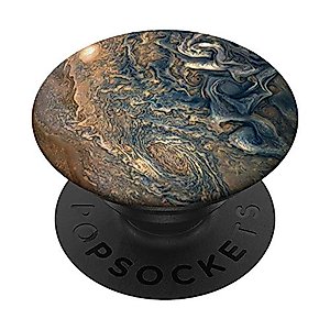 Planet Jupiter Atmosphere Clouds Colorful Pattern Telescope PopSockets PopGrip: Swappable Grip for Phones & Tablets