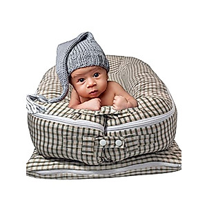 Newborn Baby Nest Portable Infant Lounger Replacement Cover ONLY, Hypoallergenic, Premium, Fits Dockatot Deluxe
