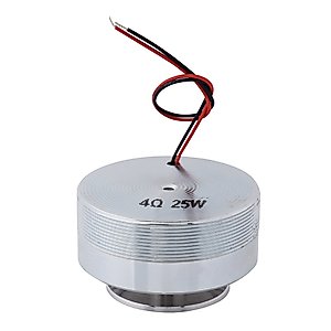 Resonance Speaker,1Pcs 50MM 2Inch All Frequency Resonance Speaker Vibration Strong Bass Louderspeaker for Equipment Sound Playback and Sound Expand (4Ω,25W) (1)