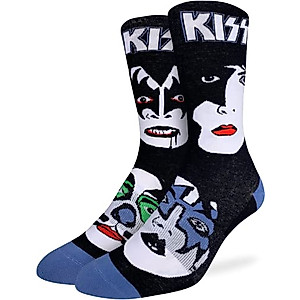 Good Luck Sock Men's Kiss, Band Socks, Adult