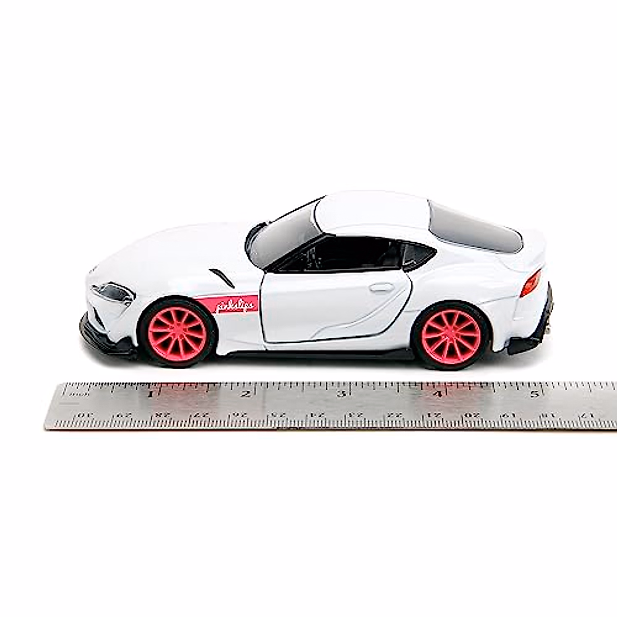 Pink Slips 1:32 2020 GR Toyota Supra Die-Cast Car, Toys for Kids and Adults(White)