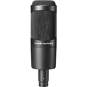 Audio-Technica AT2035 Cardioid Condenser Microphone with XLR Cable, Audio-Technica AT8458 Shockmount, Isolation Shield
