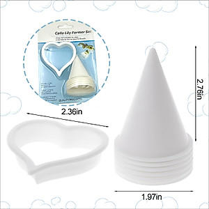 Joinor Cake Flower Calla Lily Former Cutter Sugarcraft Decorating Set of 7