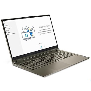 Lenovo Yoga 7i Laptop, 15.6" FHD IPS LED, i7-1165G7, 12GB, 512GB, Win 11 Home Notebook PC 82BJ007SUS