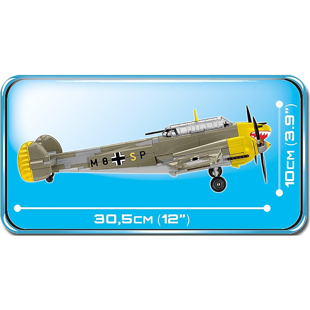 COBI 422 Pcs Historical Collection WWII Planes /5716/ Messerschmitt Bf 110 B