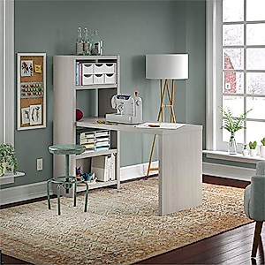 Bush Business Furniture Echo Craft Table, 56W, Gray Sand