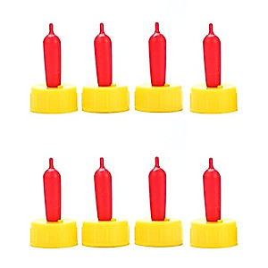 8 Pack Goat Nipple Bottles - Nipple for Feeding Goats - Soft Rubber Pacifier for Nursing Lambs and Goat Kids - Essential Supplies for Feeding Goats - The Miracle Nipple Bottle Pops Included