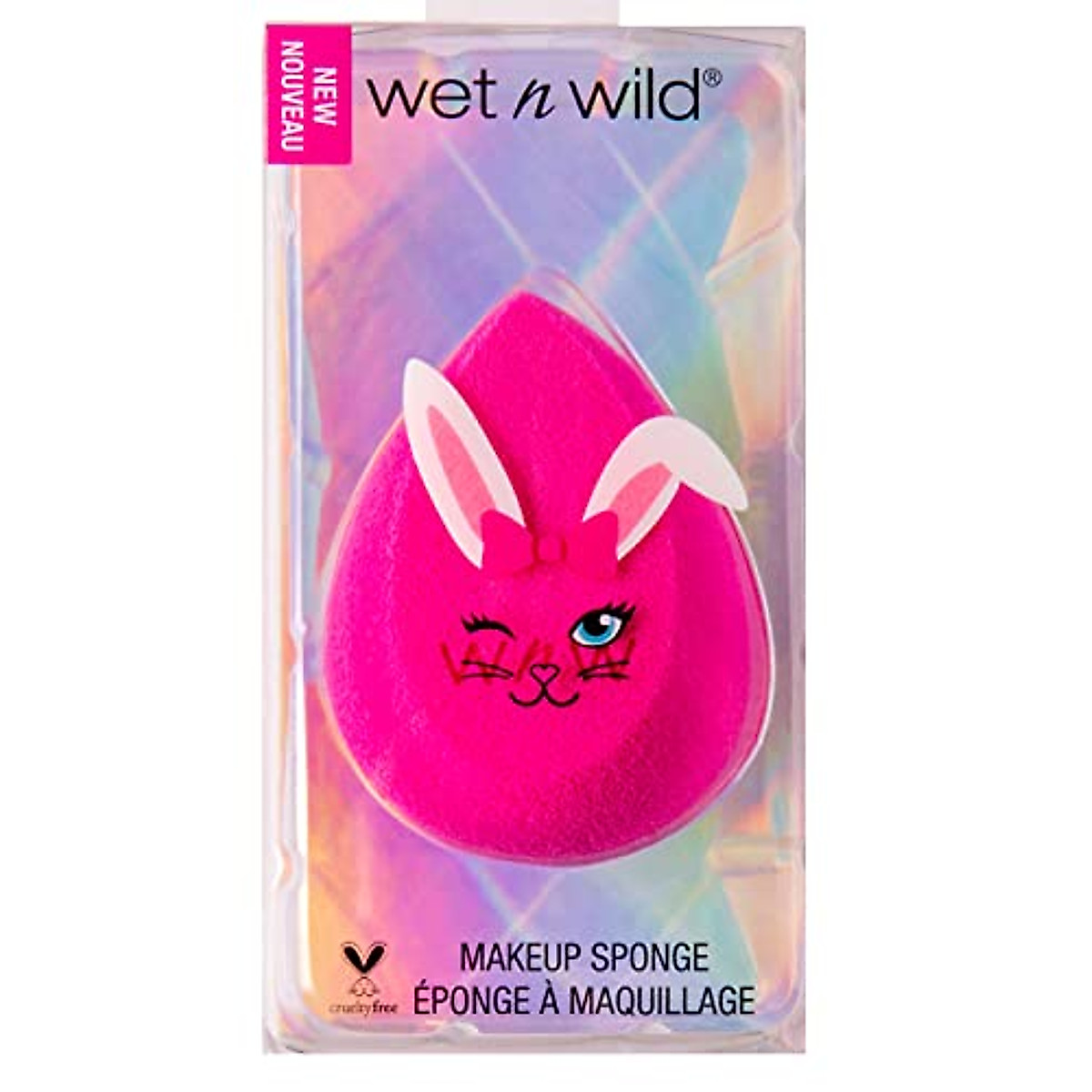 Makeup Sponge By Wet n Wild Blending Beauty Sponge for Liquid, Cream, and Powder, Vegan, Cruelty Free