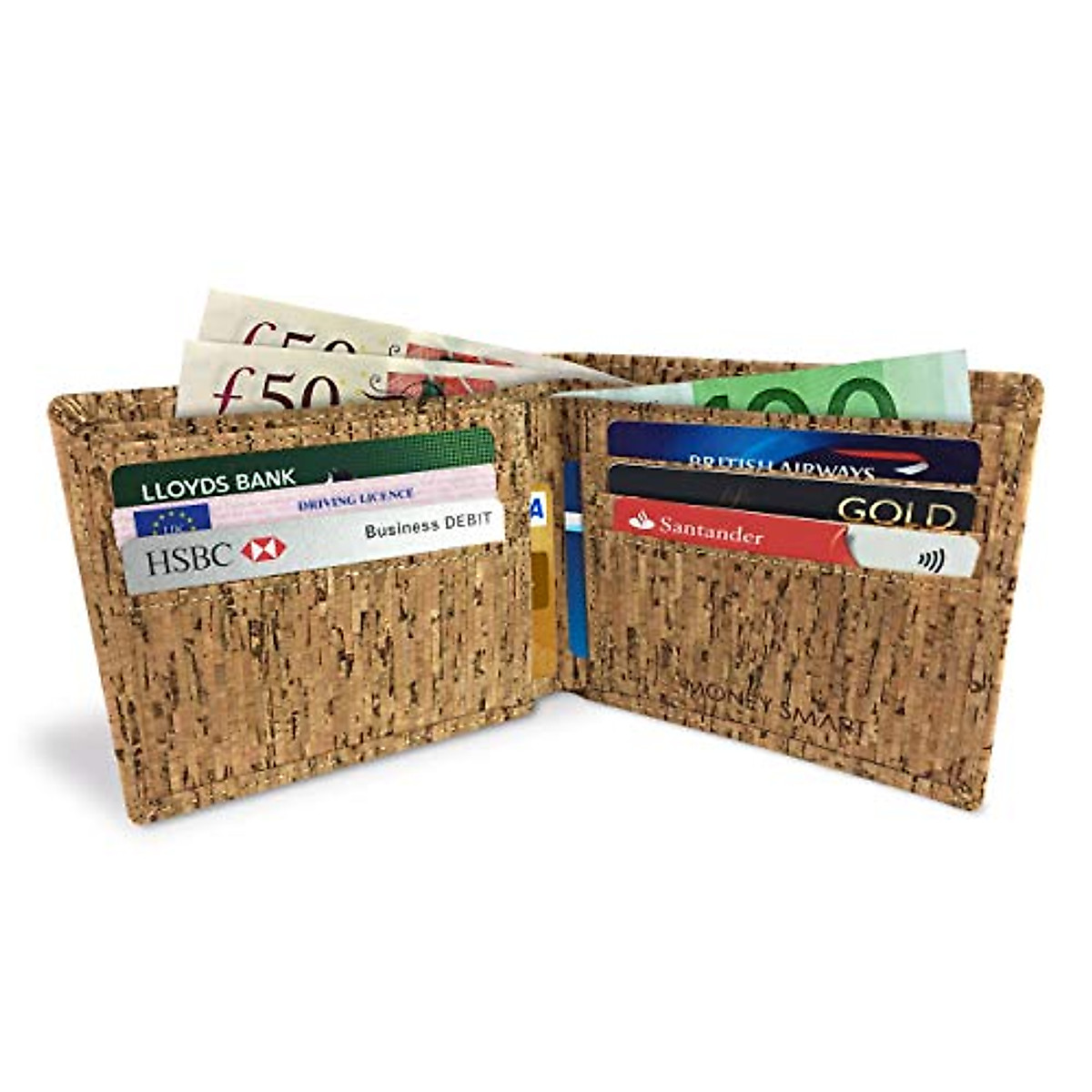 Vegan Wallet Made of Eco Friendly Cork, A Special & Unique Gift for Men, Extra Capacity For Notes, Credit Cards & IDs, Slim Cruelty Free RFID Blocking Wallet, Includes a Beautiful Recyclable Gift Box