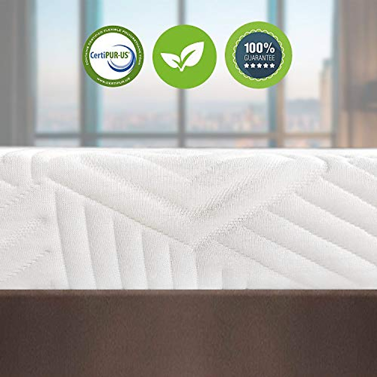 LINCELLI 3 Inch Memory Foam Mattress Topper Queen | Select High Density Supportive Memory Foam Pad | Firm Mattress Topper