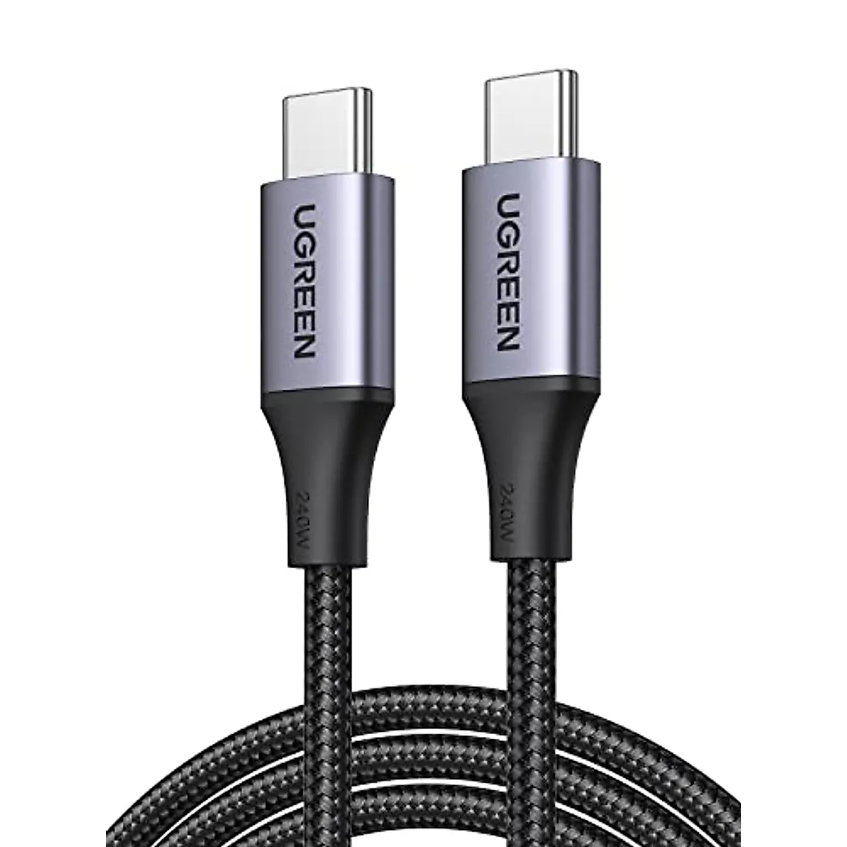 UGREEN 240W USB C Cable PD3.1 Downward Compatible with 140W 100W Fast Charging Compatible with MacBook Pro 2022, iPad Pro 2022, Elitebook, Dell XPS, Galaxy S23/S22/Z Fold, Pixel, Switch, etc. 6.6FT