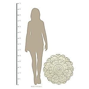 Stratton Home Decor -- Dropship, us home, SUHQX S03354 Stratton Home Decor Shabby White Medallion Wall Decor Shabby Medallion Wall Decor,White, 27.00" x 1.18"