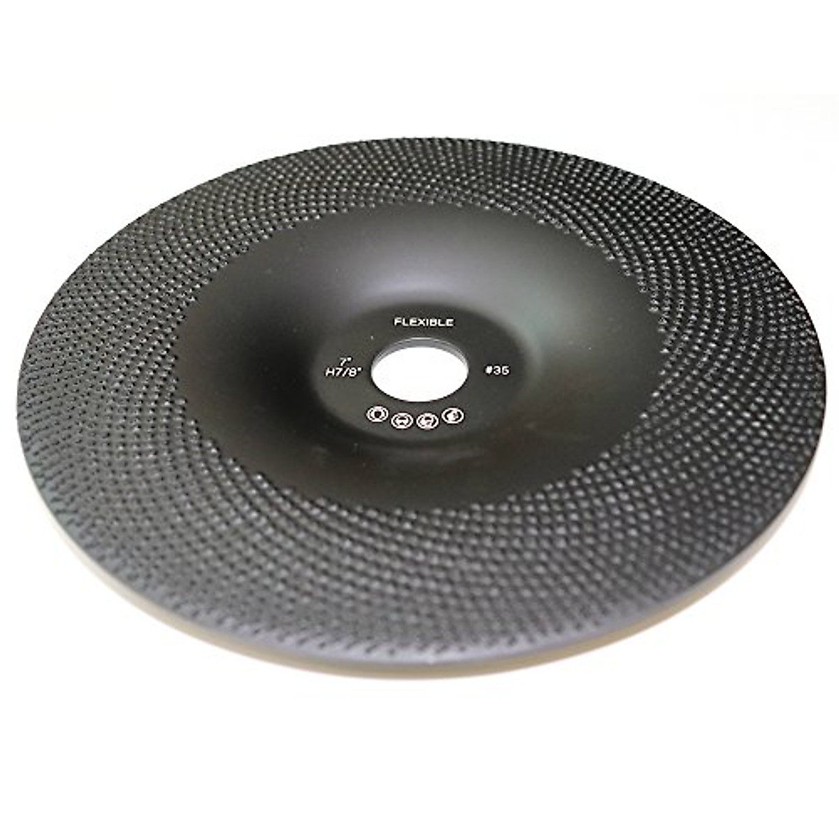 Flexible 7" Diamond Cup Grinding Polishing Disc Wheel with RCD Newest Technology & Rubber Cushioned Body for Universal Purpose (Flexible, 7", 10.6 oz Very Light)