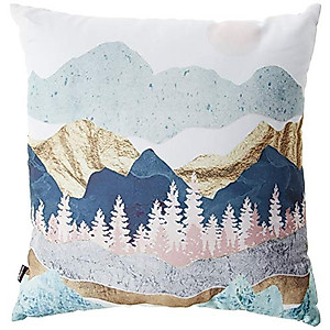 Society6 Space Frog Designs Summer Vista Indoor Throw Pillow, 16"x16", Multi