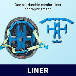 HOCALISS 3D Cartoon Cute Animal Helmet for Kids Bike Helmet Multi-Sport Cycling Skateboard Scooter Skating Roller Blading Helmet Protective Gear with LED Rear Ligh