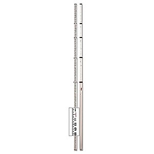 CST/berger 06-816C Aluminum 16-Foot Telescoping Rod in Feet, Inches, and Eighths, Silver