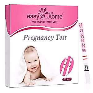 Easy@Home Pregnancy Test Strips Kit: 10 Pack HCG Test Strips - Early Detection Home Pregnancy Test