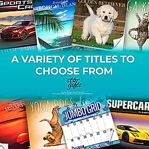 Corvette OFFICIAL | 2024 14 x 24 Inch Monthly Deluxe Wall Calendar | Sticker Sheet | StarGifts | Chevrolet Motor Muscle Car