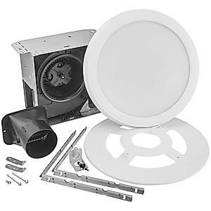 Broan-NuTone AER110SLW Energy Star Certified Bath Fan, Medium, White, 105 Sq Ft Rooms